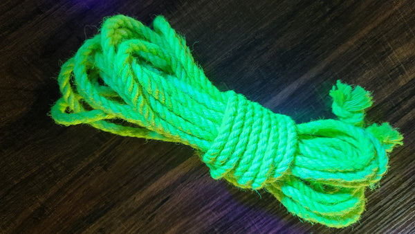 Uv reactive Green Dyed Jute Rope – Ropeboundkitten