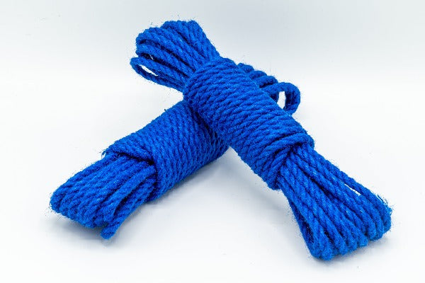 Blue Dyed Jute Rope – Ropeboundkitten