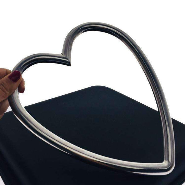 Shibari Heart Ring Stainless Steel – Ropeboundkitten